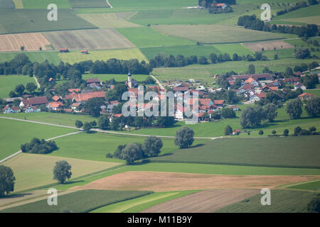 Aerial view of Entraching 86923 Finning, Bavaria, Germany Stock Photo ...