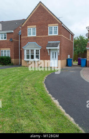Typical modern three bed semi detached house Stock Photo - Alamy