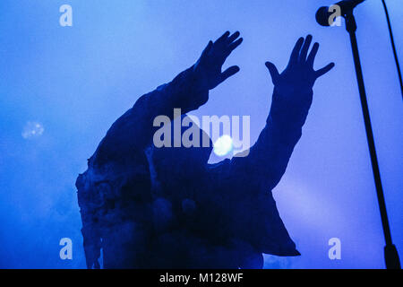 The American drone metal band Sunn O))) performs a live concert at the ...