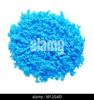 Cupric sulfate isolated on white. Bright, blue copper sulfate, CuSO4 ...