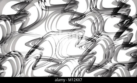 3D rendering of curving lines in the dark background Stock Photo - Alamy