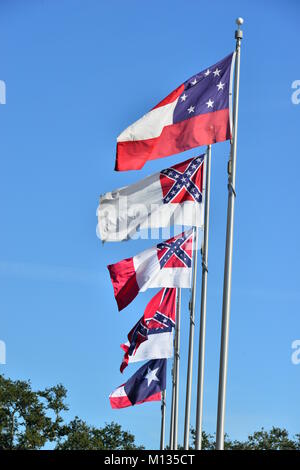 Flags Of The Confederate States Used During The American Civil War