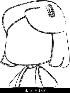 sketch draw faceless little girl Stock Vector Image & Art - Alamy