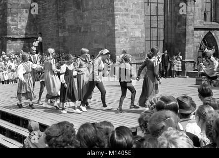 Pied Piper of Hamelin Ceremony in Hamelin, Germany about 1955 image 11/ ...