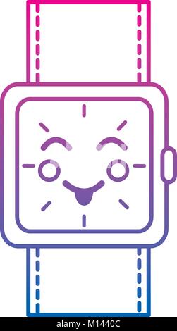 happy watch kawaii icon image Stock Vector Image & Art - Alamy