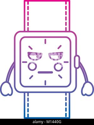 angry watch kawaii icon image Stock Vector Image & Art - Alamy