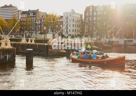 Amstelsluizen sluice gates, Amstel river, Amsterdam, Netherlands Stock ...