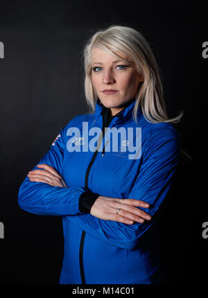 Elise Christie during a kitting out session at ADIDAS Stockport. PRESS ...