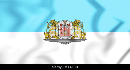 Flag of Riga, capital city of Latvia, 3d rendering Stock Photo - Alamy