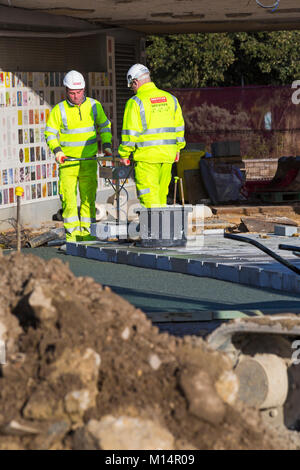 Renovations and resurfacing work at Pier Approach, Bournemouth, Dorset ...