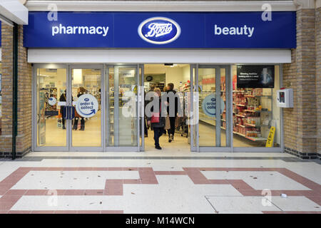 Boots the Chemist Pharmacy shop in North Street Brighton during the ...