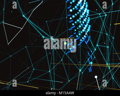 Social networks presented in abstract digital form Stock Photo - Alamy