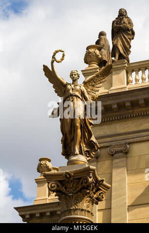 Statue and sculpture decoration at Rudolfinum concert hall in the ...