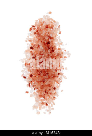 Pink Himalayan salt isolated on white background Stock Photo - Alamy