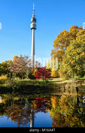 Florian, Florianturm tower, TV tower, autumn, Westfalenpark park ...