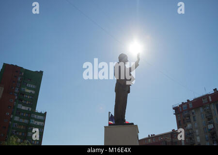Statue of Bill Clinton in Pristina, the capital of the Republic of ...