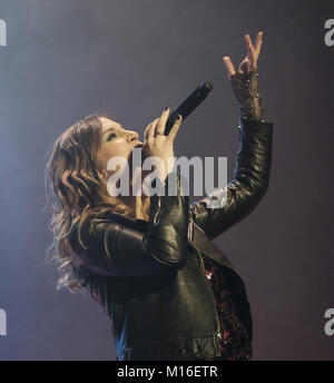 Singer of the group 'La Oreja de Van Gogh', Amaia Montero performs ...