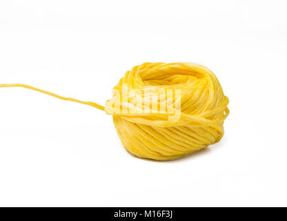 Artificial ball of nylon string for household on white Stock Photo - Alamy