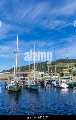 Huonville, Tasmania, Australia - 24 December 2015: scenic landscape of ...