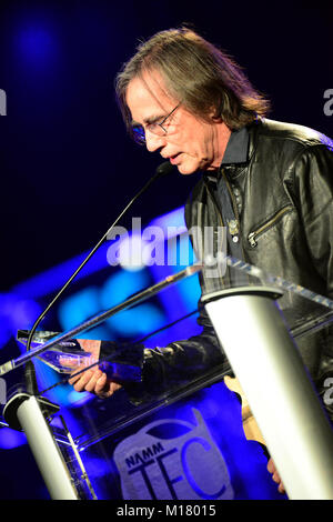 Anaheim, California, USA. 28th Jan, 2018. Musicians - [left to right ...