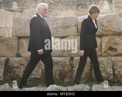Jerash, Joradan. 28th Jan, 2018. German President Frank-Walter ...