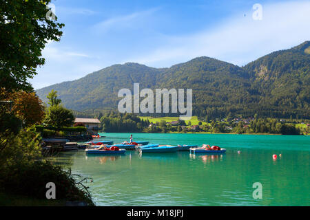 FUSCHL AM SEE, AUSTRIA - SEPTEMBER 14, 2016 : Landscape view of Lake ...