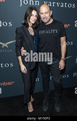 Designer John Varvatos and Joyce Varvatos attend the premiere of ...