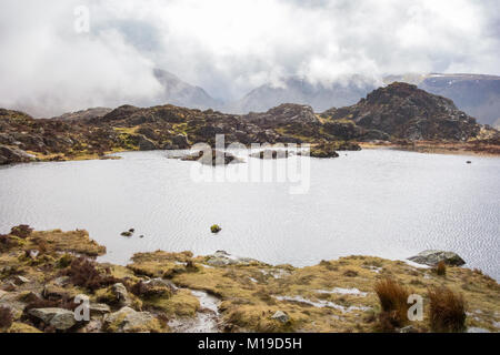Innominate Tarn on the summit of Haystacks in the Lake District ...