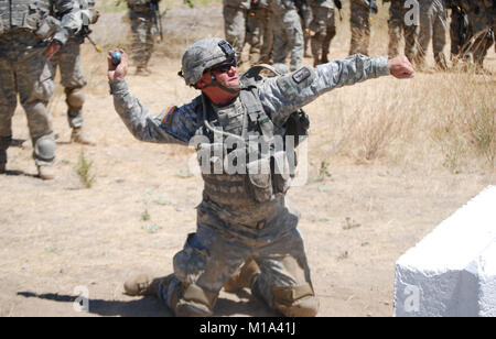 A Soldier from the 1st Battalion, 143rd Infantry Regiment Airborne ...