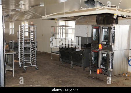 Military Barracks located at Camp Roberts California, Just after a rain ...