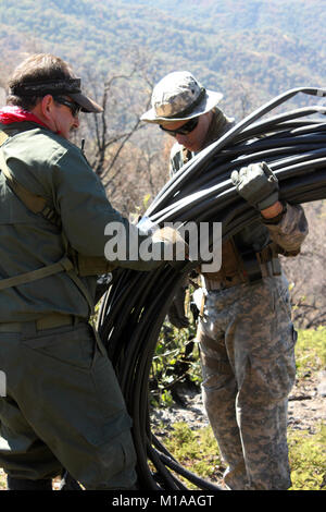 Members of a multi-agency team assembled in support of Operation Tule ...