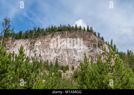 The Tuff Cliff was formed by flows of volcanic ash and later erosion ...