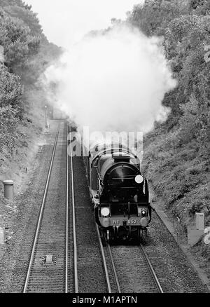 Lord Nelson steam locomotive on a passenger train Stock Photo - Alamy
