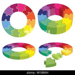 Colorful business structure concept, corporate organization chart ...