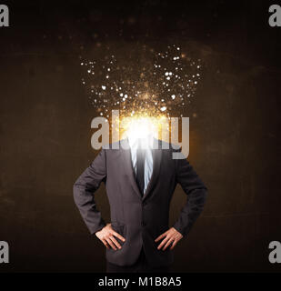 Angry frustrated man with exploding head and steam coming out of his ...