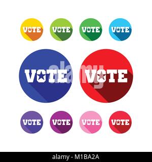 Vote vector icon election sign. Vote check logo campaign symbol design ...
