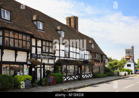 Biddenden Kent England UK Black and White Period buildings in High ...
