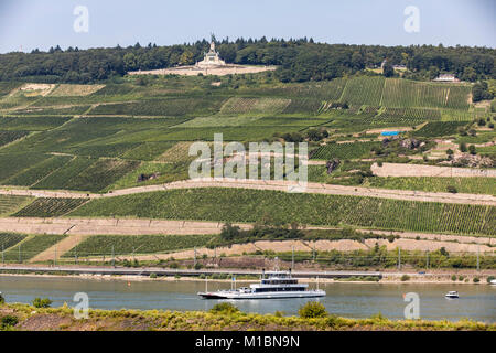 Niederwald monument, Germania statue, part of the UNESCO World Heritage ...
