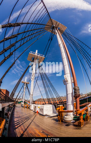 USS Constitution ("Old Ironsides"), Charlestown Naval Yard, Boston ...