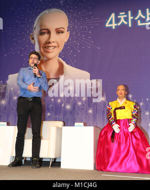 Social humanoid robot developed by Hong Kong-based company Hanson ...