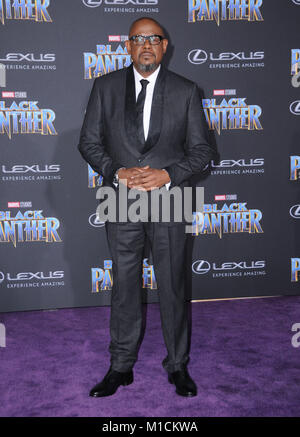 Forest Whitaker at the Premiere of Marvel Studios' "Black Panther" held ...