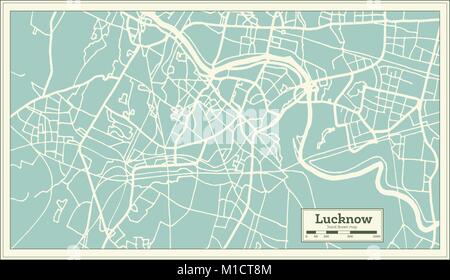 Urban vector city map of Lucknow, India Stock Vector Image & Art - Alamy