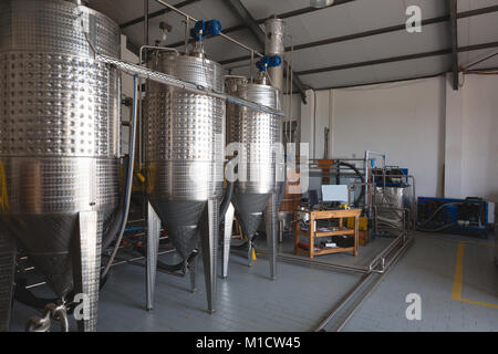 Distillery in gin factory Stock Photo - Alamy