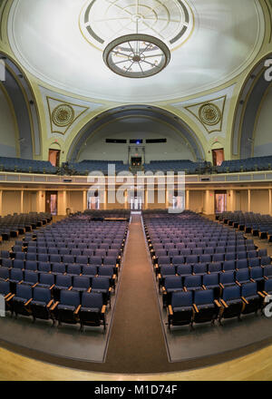 Interior of the Foellinger Auditorium (opened in 1907) on the campus of ...