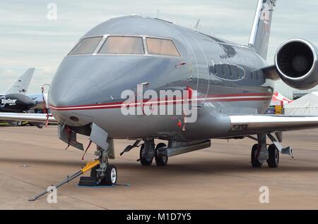 Cockpit of a Bombardier Challenger CL-604 at the REGA Headquarter ...