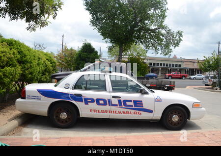 fredericksburg police department cars at the police station texas USA ...