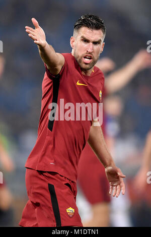 Kevin Strootman Roma. Roma 28-01-2018 Stadio Olimpico Campionato Serie ...