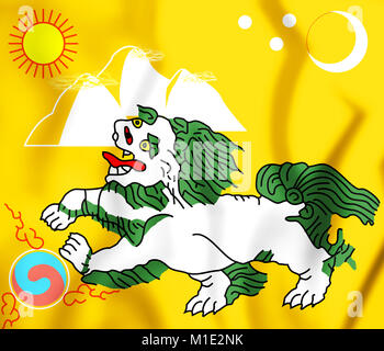 Tibet flag, three dimensional render, satin texture Stock Photo - Alamy