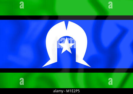 Torres Strait Islanders Flag. Close Up Stock Photo - Alamy