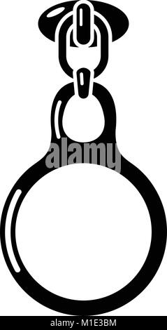Round zip icon. Cartoon illustration of round zip vector icon for web ...